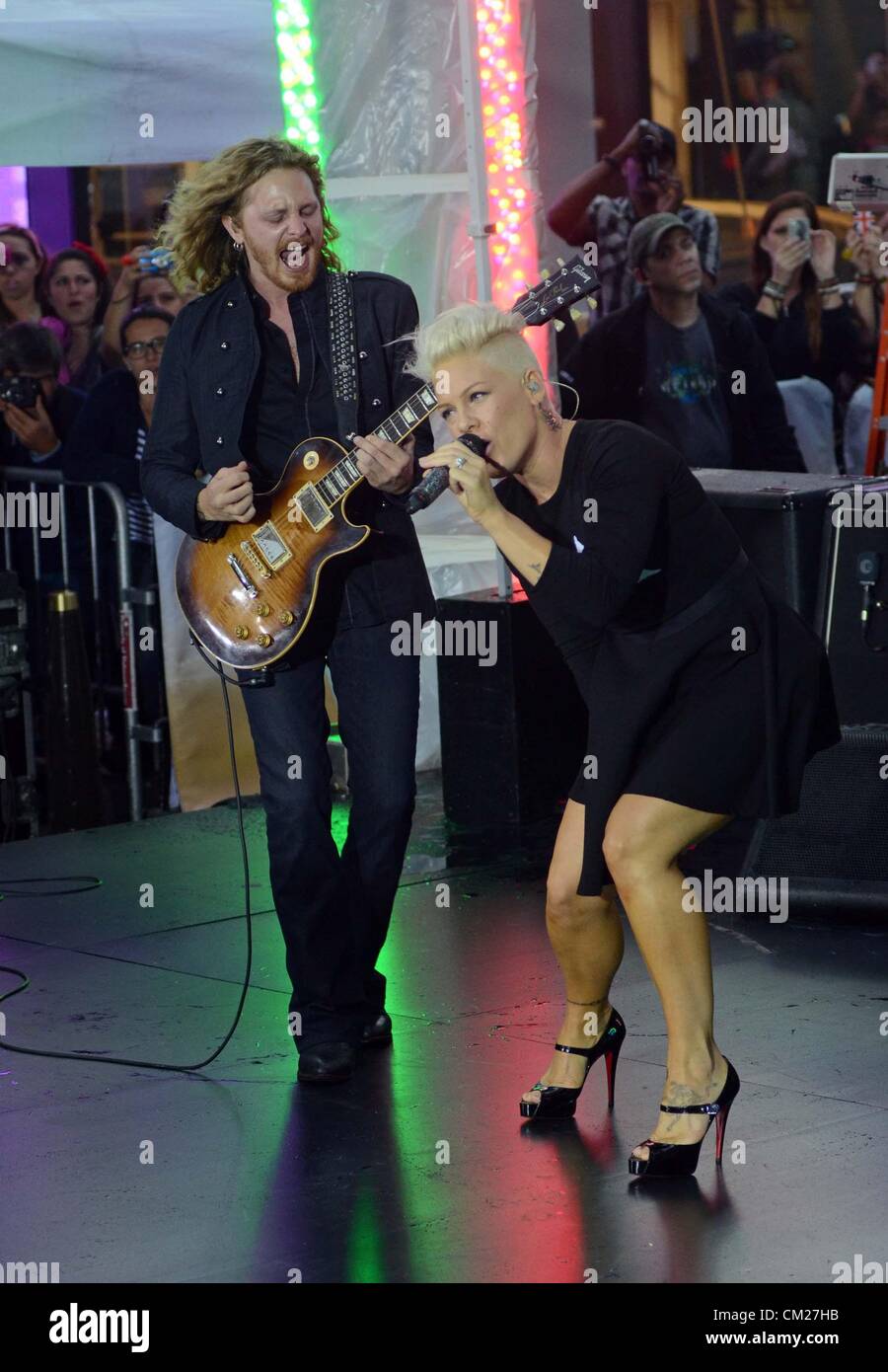 Pink on stage for NBC Today Show Concert with PINK, Rockefeller Plaza ...