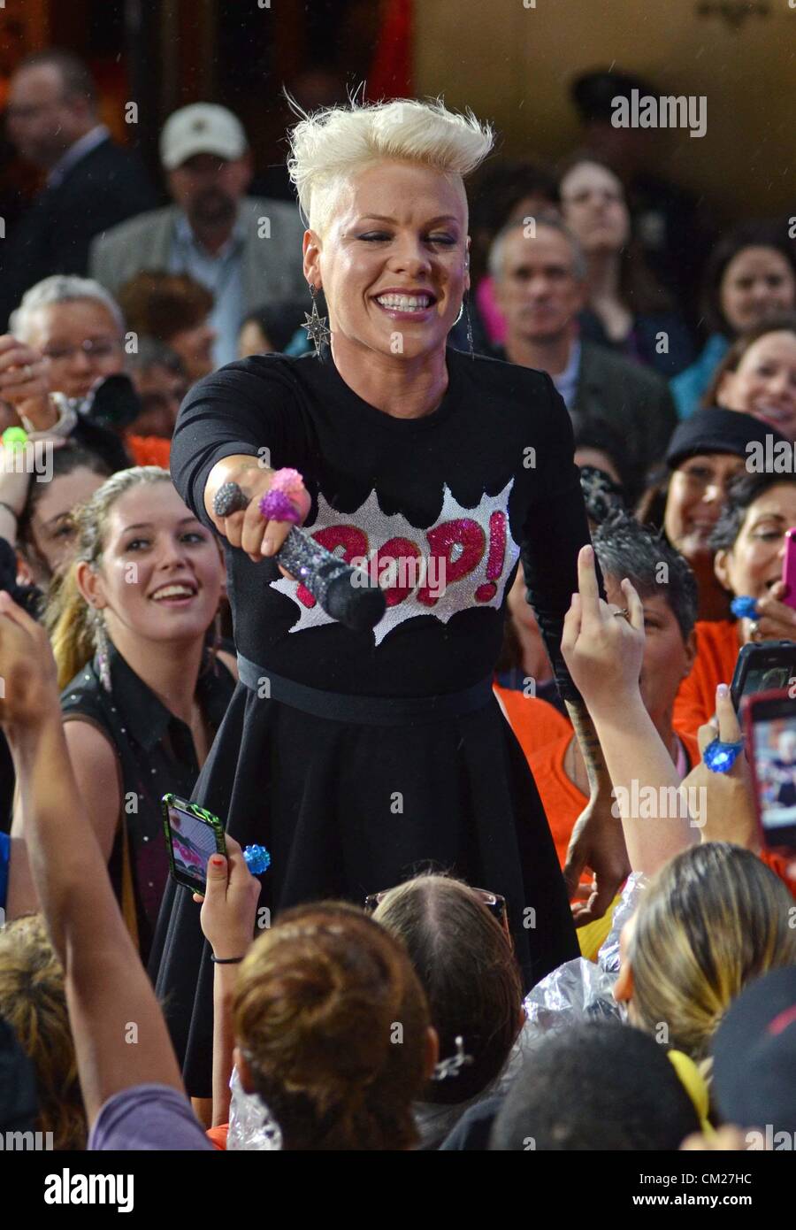 Pink on stage for NBC Today Show Concert with PINK, Rockefeller Plaza ...