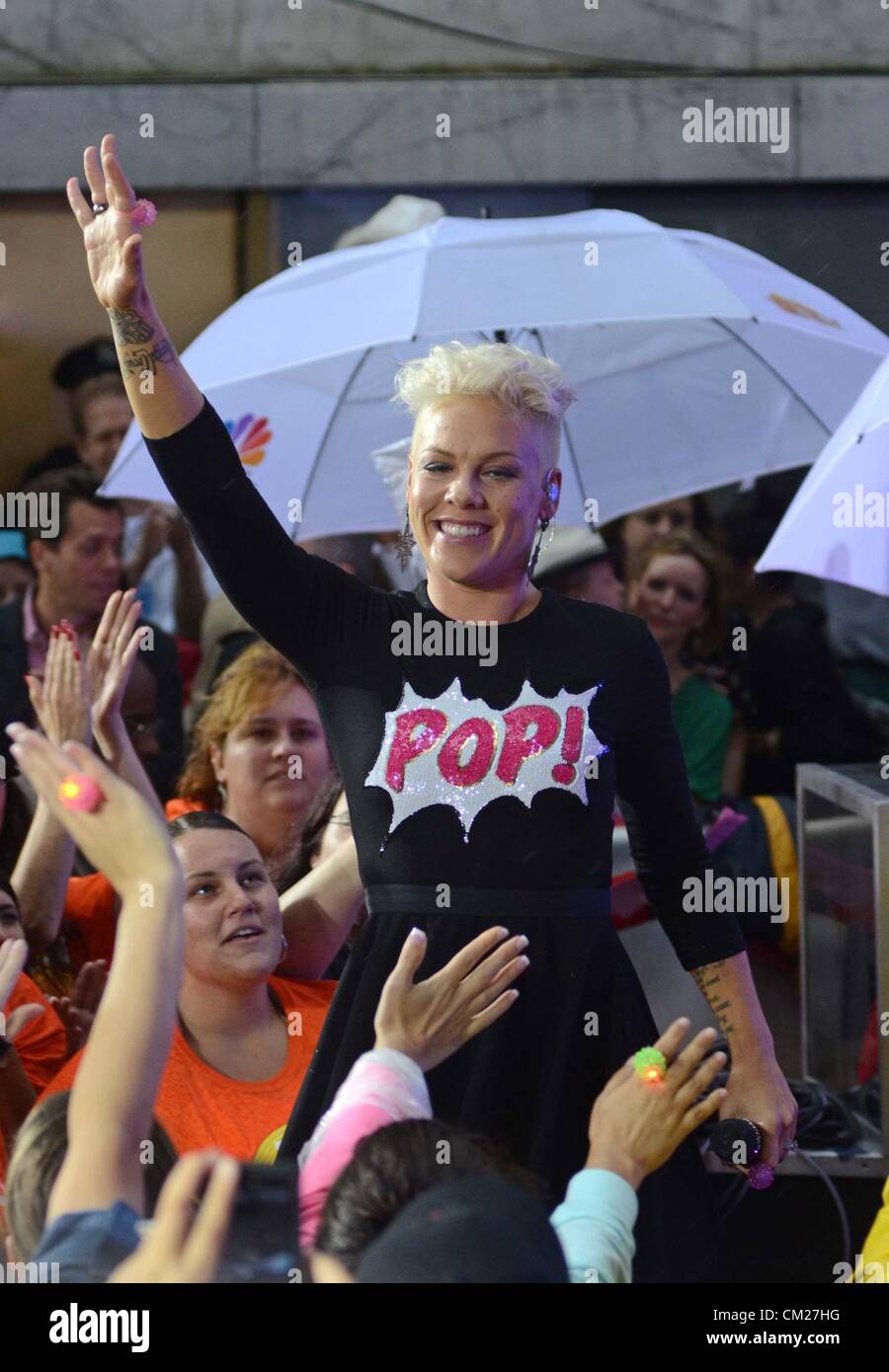 Pink on stage for NBC Today Show Concert with PINK, Rockefeller Plaza ...