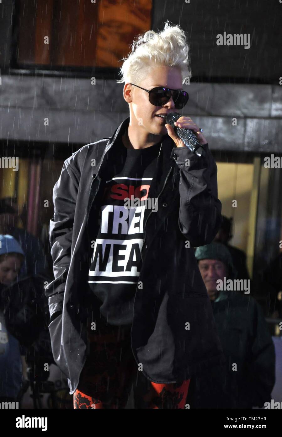 Pink on stage for NBC Today Show Concert with PINK, Rockefeller Plaza ...