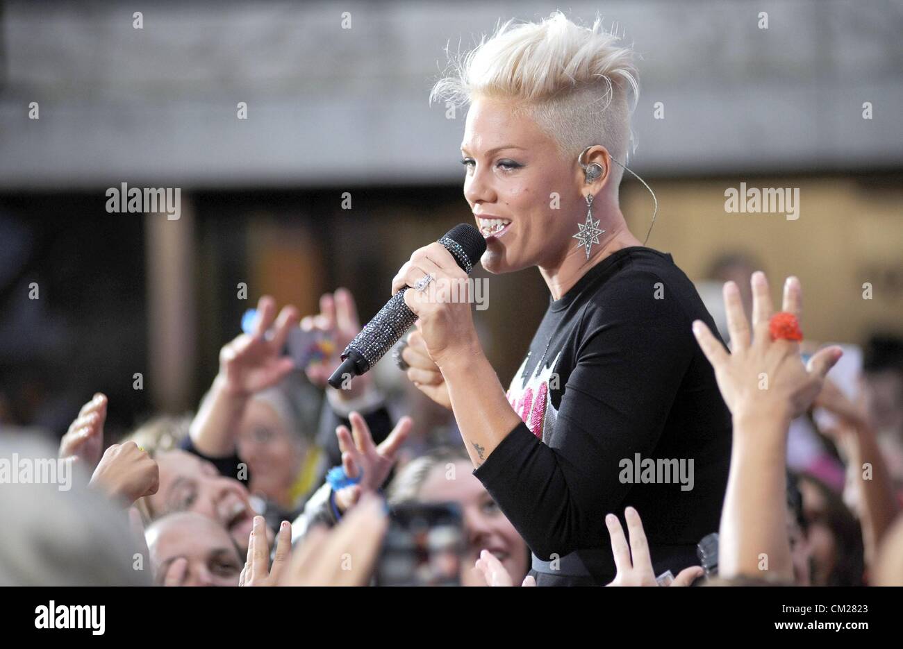 Pink on stage for NBC Today Show Concert with PINK, Rockefeller Plaza ...