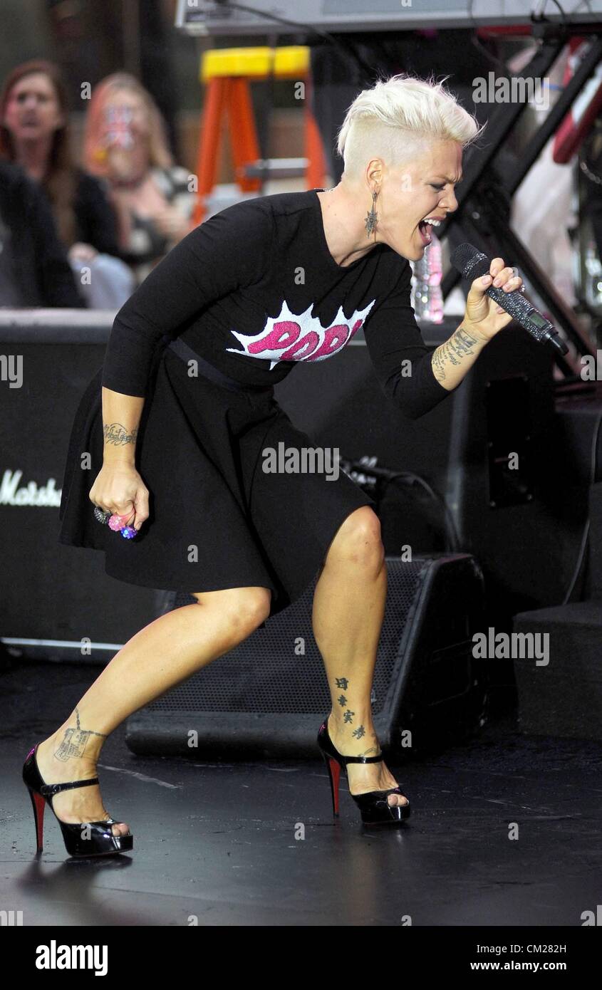 Pink on stage for NBC Today Show Concert with PINK, Rockefeller Plaza ...