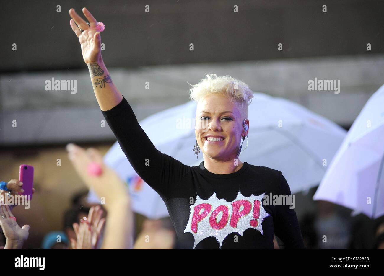 Pink on stage for NBC Today Show Concert with PINK, Rockefeller Plaza ...