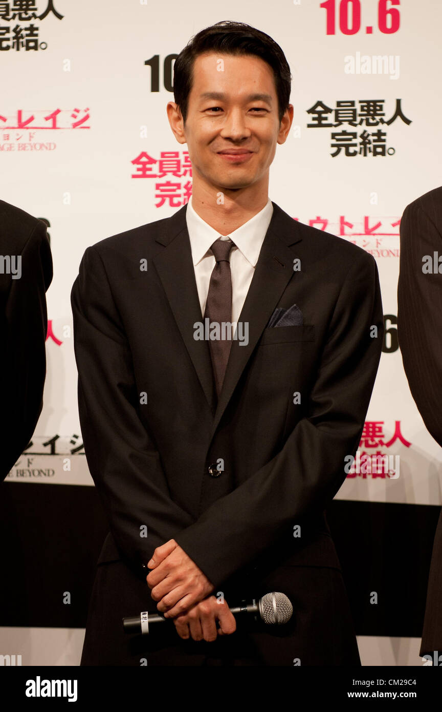 Ryo Kase, Sep 18, 2012 : Tokyo, Japan, Japanese actor Ryo Kase appears ...