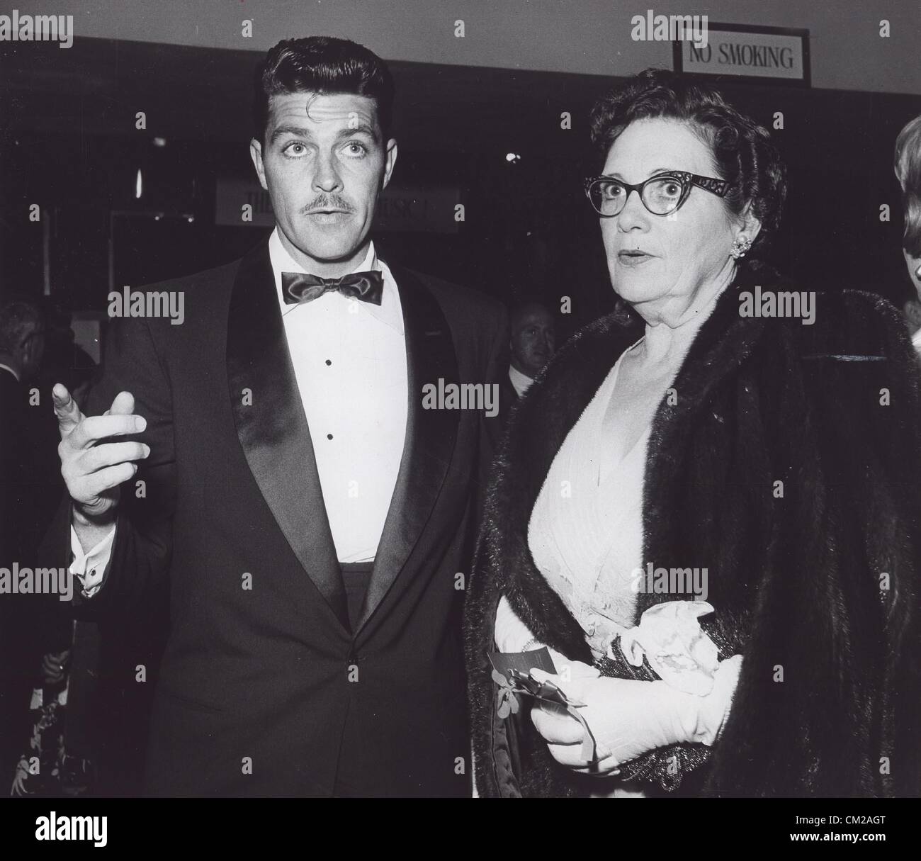 DALE ROBERTSON with his mother.Supplied by Photos, inc.(Credit Image ...