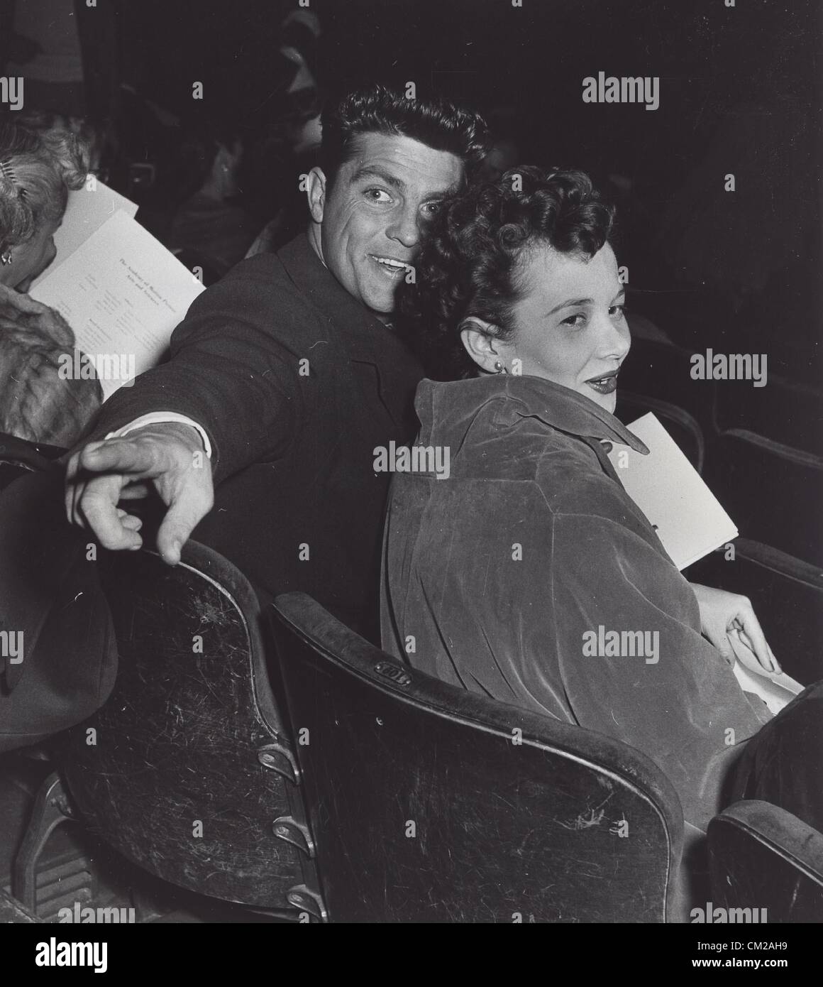 DALE ROBERTSON with his wife at the Academy Awards.Supplied by Photos ...