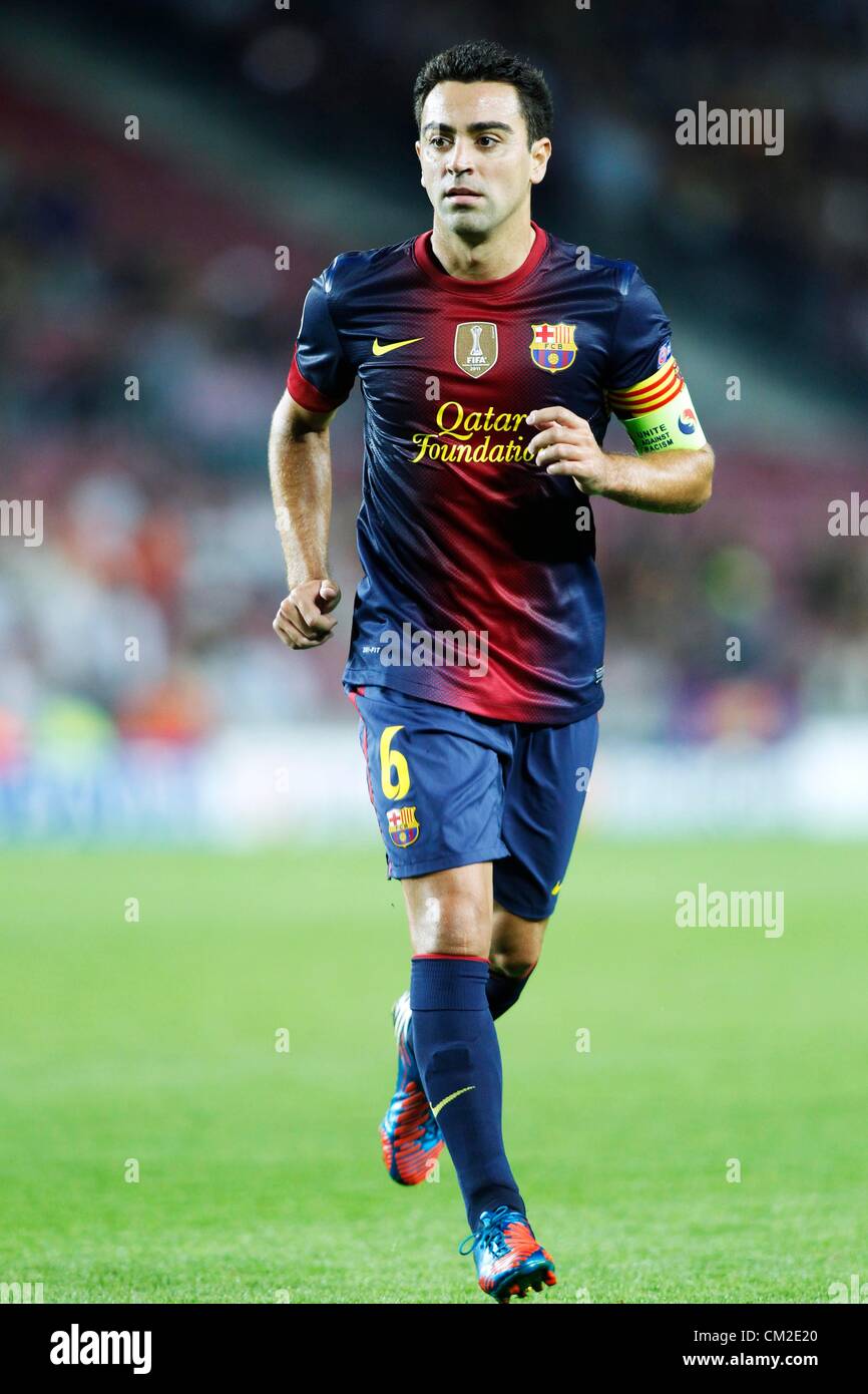 Xavi (Barcelona), SEPTEMBER 19, 2012 - Football / Soccer : UEFA ...