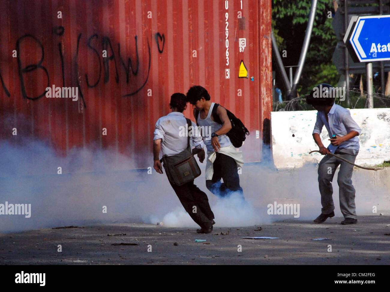 Tear smoke shells hi-res stock photography and images - Alamy