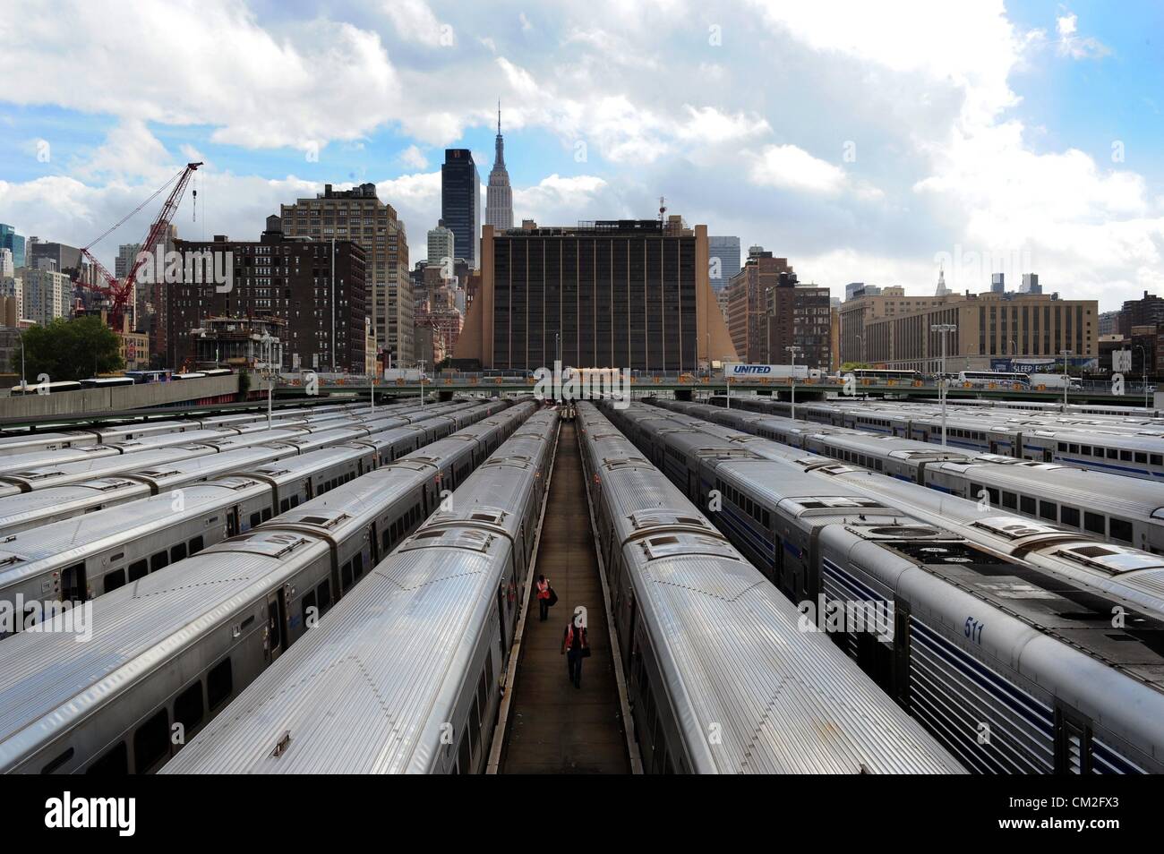 Sept. 20, 2012 - Manhattan, New York, U.S. - The Hudson Rail Yards as ...