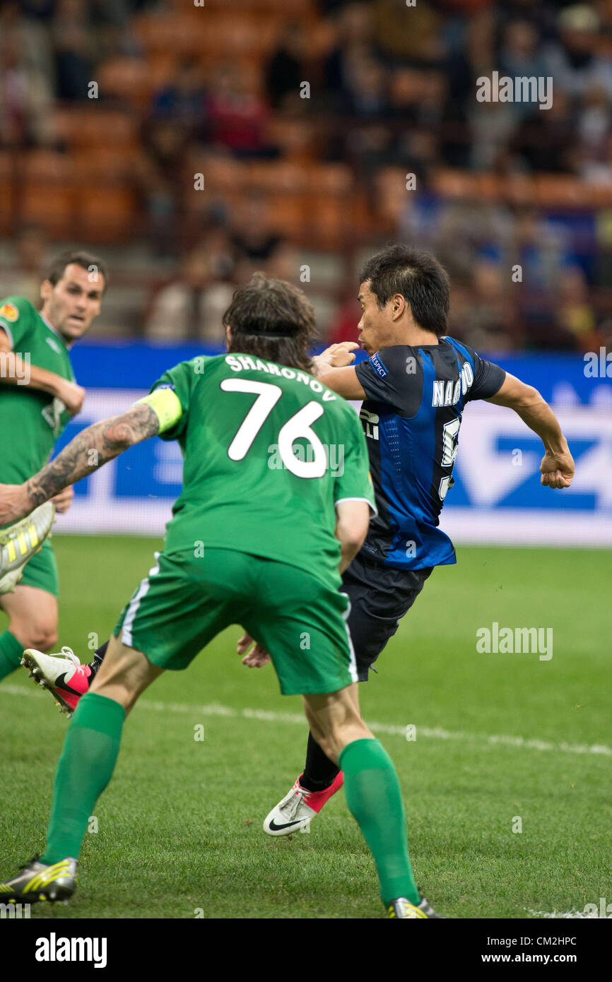 Yuto Nagatomo (Inter), SEPTEMBER 20, 2012 - Football / Soccer : Yuto ...