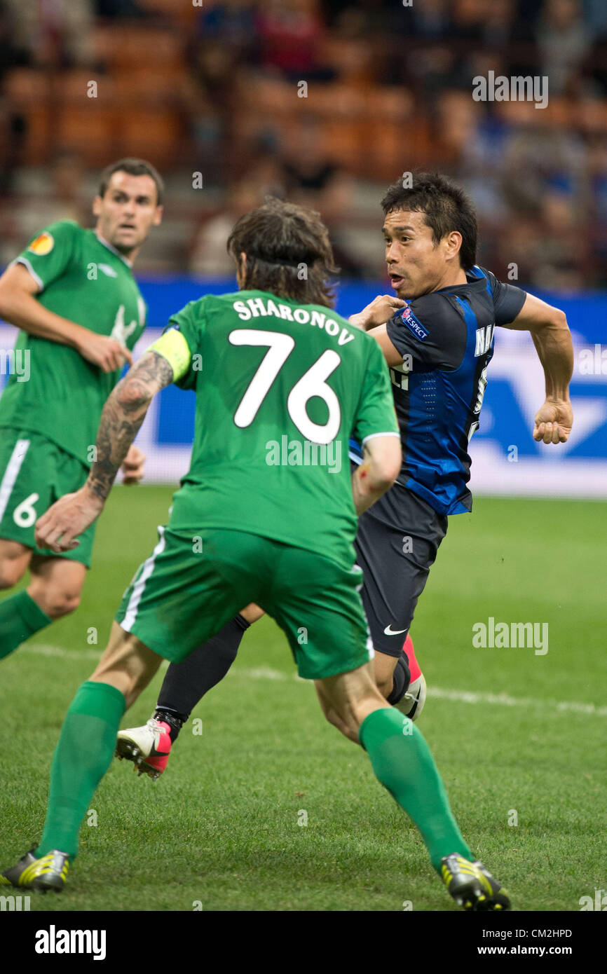Yuto Nagatomo (Inter), SEPTEMBER 20, 2012 - Football / Soccer : Yuto ...