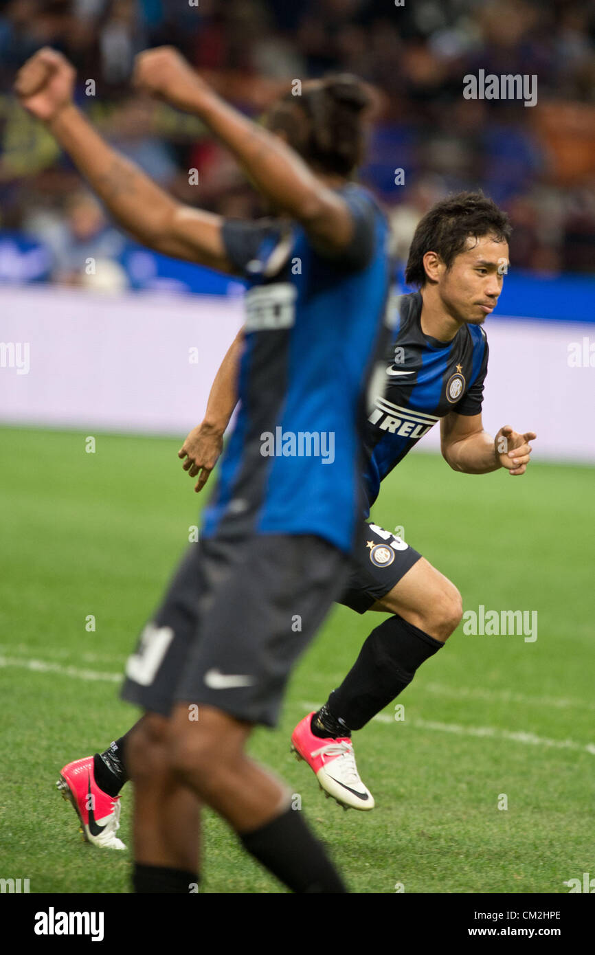 Yuto Nagatomo (Inter), SEPTEMBER 20, 2012 - Football / Soccer : Yuto ...