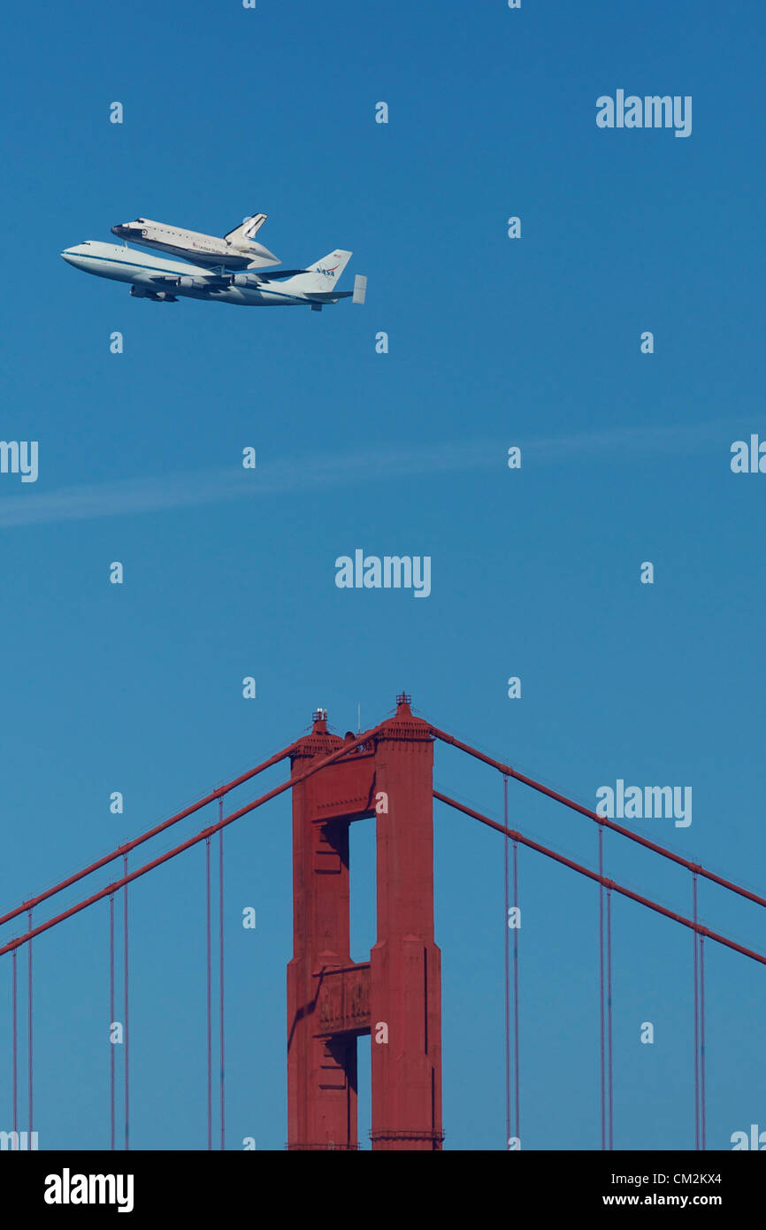 Sept. 21, 2012 - San Francisco, California, U.S - NASA's ferry flight ...