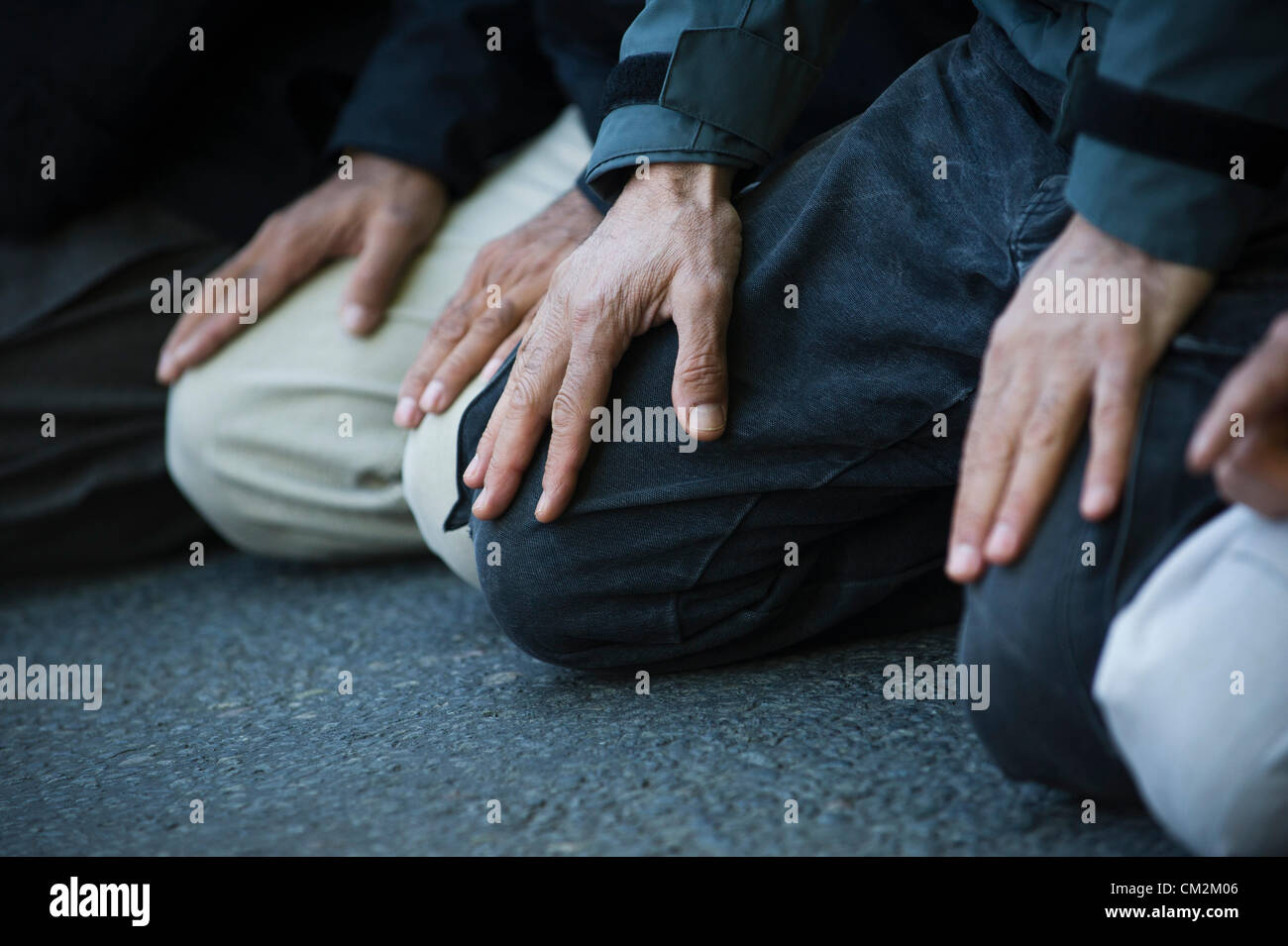Muslims praying protest hi-res stock photography and images - Alamy