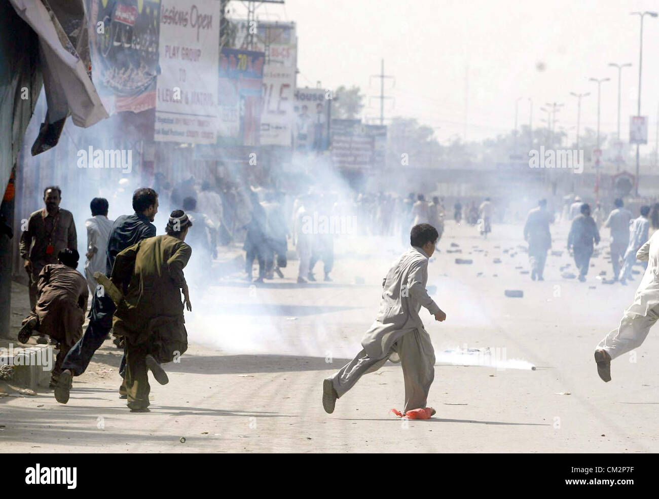 Smoke rise from tear gas shells hi-res stock photography and images - Alamy
