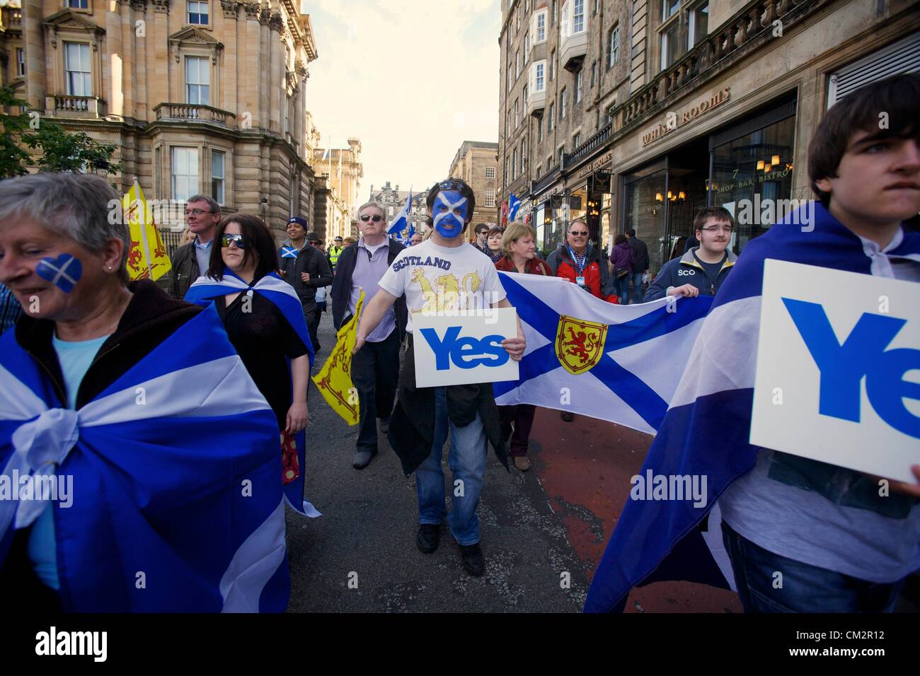 Scottish Independence Demonstration Stock Photo - Alamy