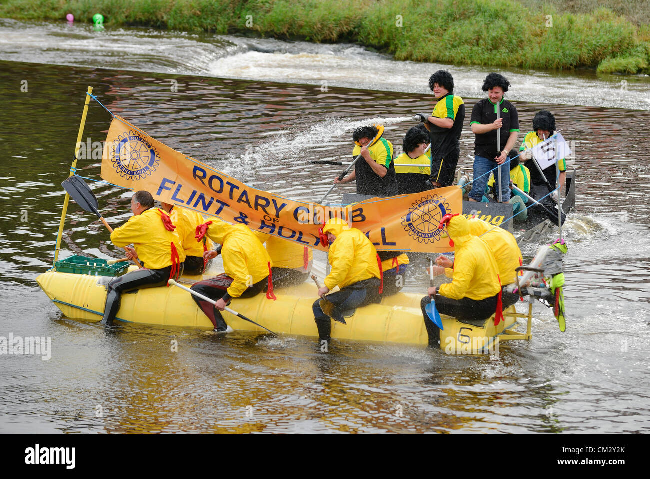 Chester, UK, Sunday 23rd September 2012. The annual charity raft race ...