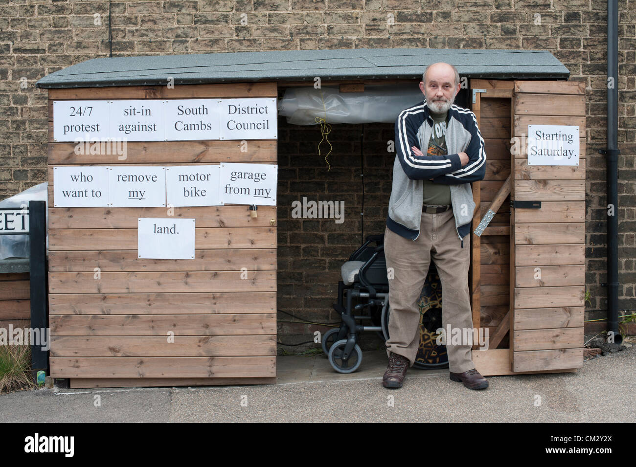 Steve Redman of Church Street Willingham near Cambridge UK starts a 24/ ...