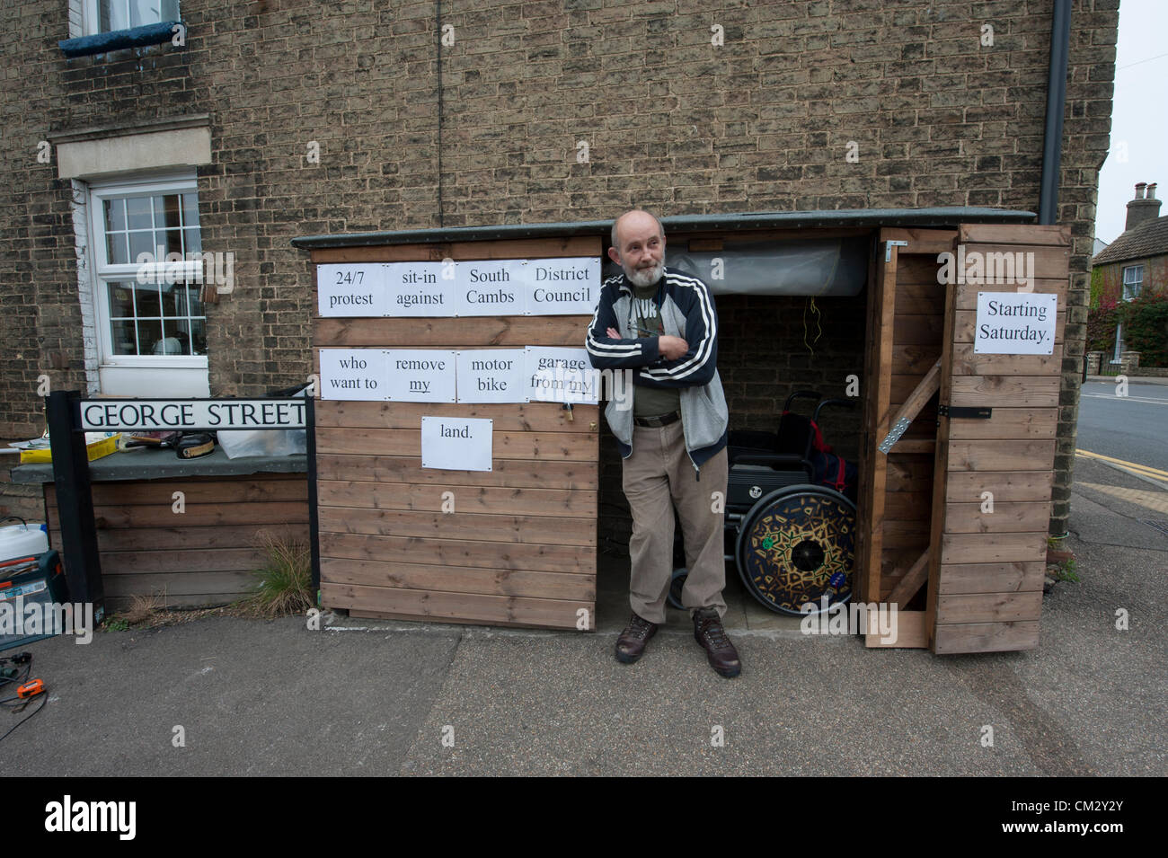 Steve Redman of Church Street Willingham near Cambridge UK starts a 24/ ...
