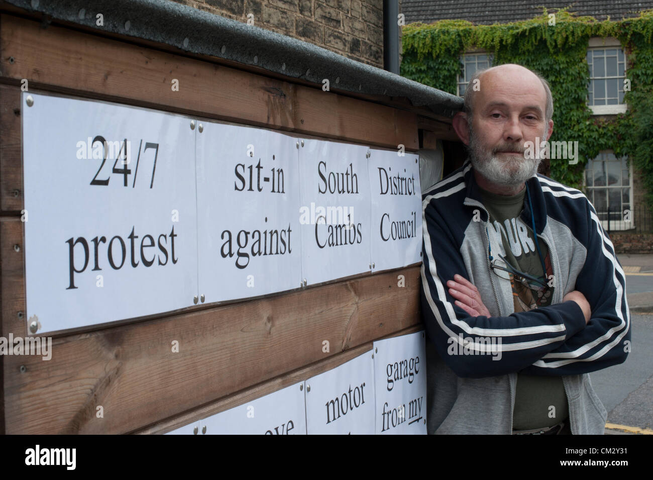 Willingham, UK, Sunday 23rd September 2012. Steve Redman starts a 24/7 ...