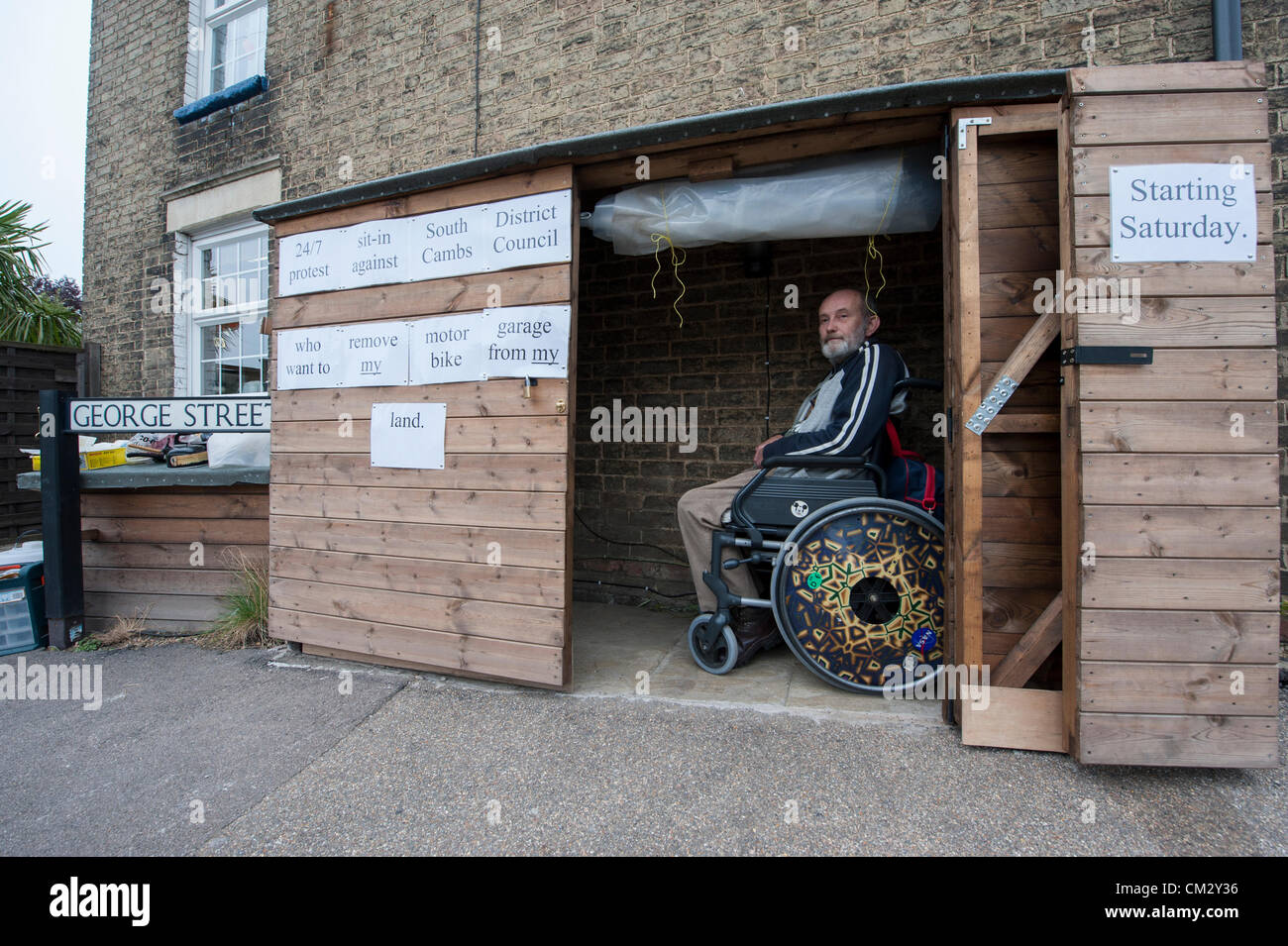 Steve Redman of Church Street Willingham near Cambridge UK starts a 24/ ...