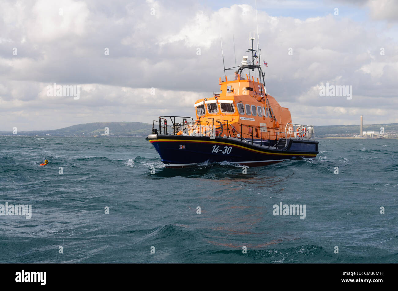 Bangor, County Down. 23/09/2012 - Donaghadee RNLI lifeboat crew scan ...