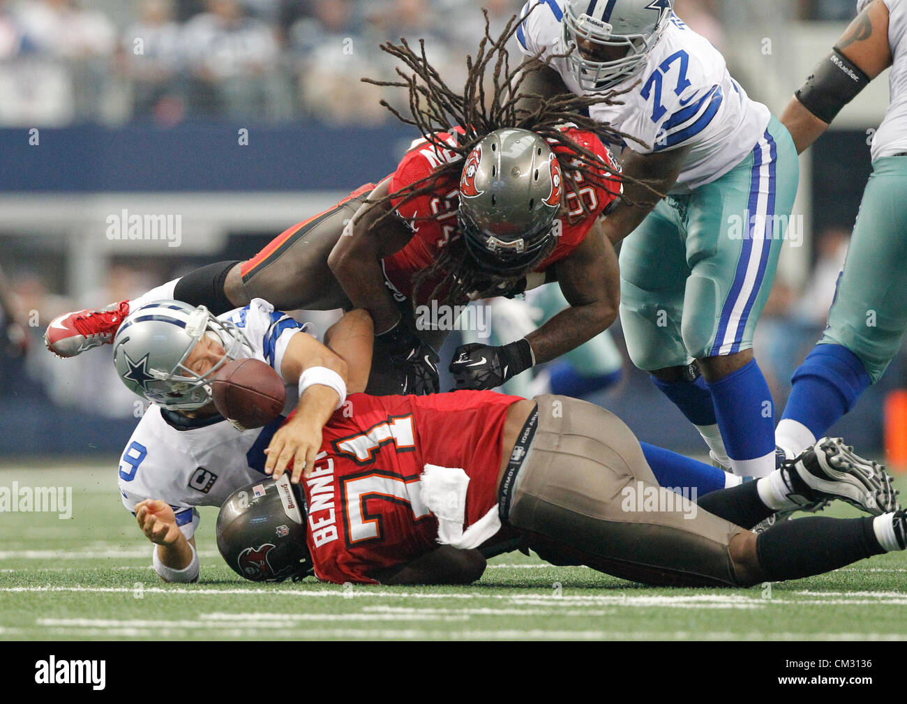 Sept. 23, 2012 - Florida, U.S. - Dallas Cowboys quarterback Tony Romo ...