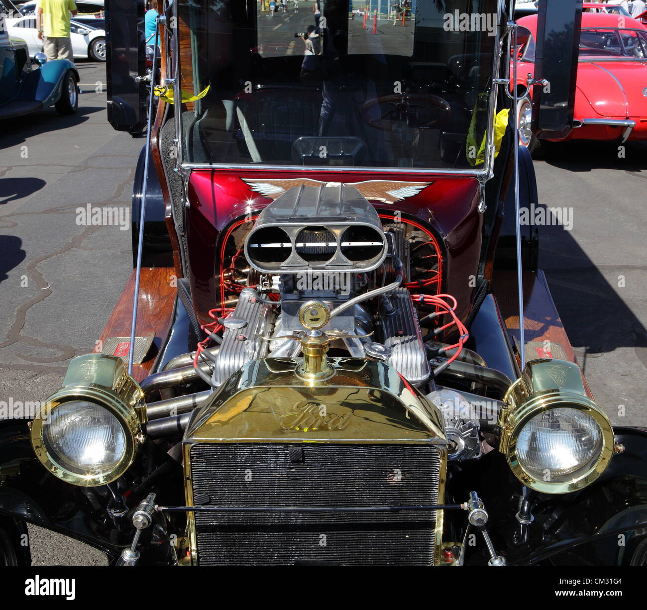 EL MONTE, CALIFORNIA, USA - SEPTEMBER 23, 2012 - A custom vintage 1920 ...