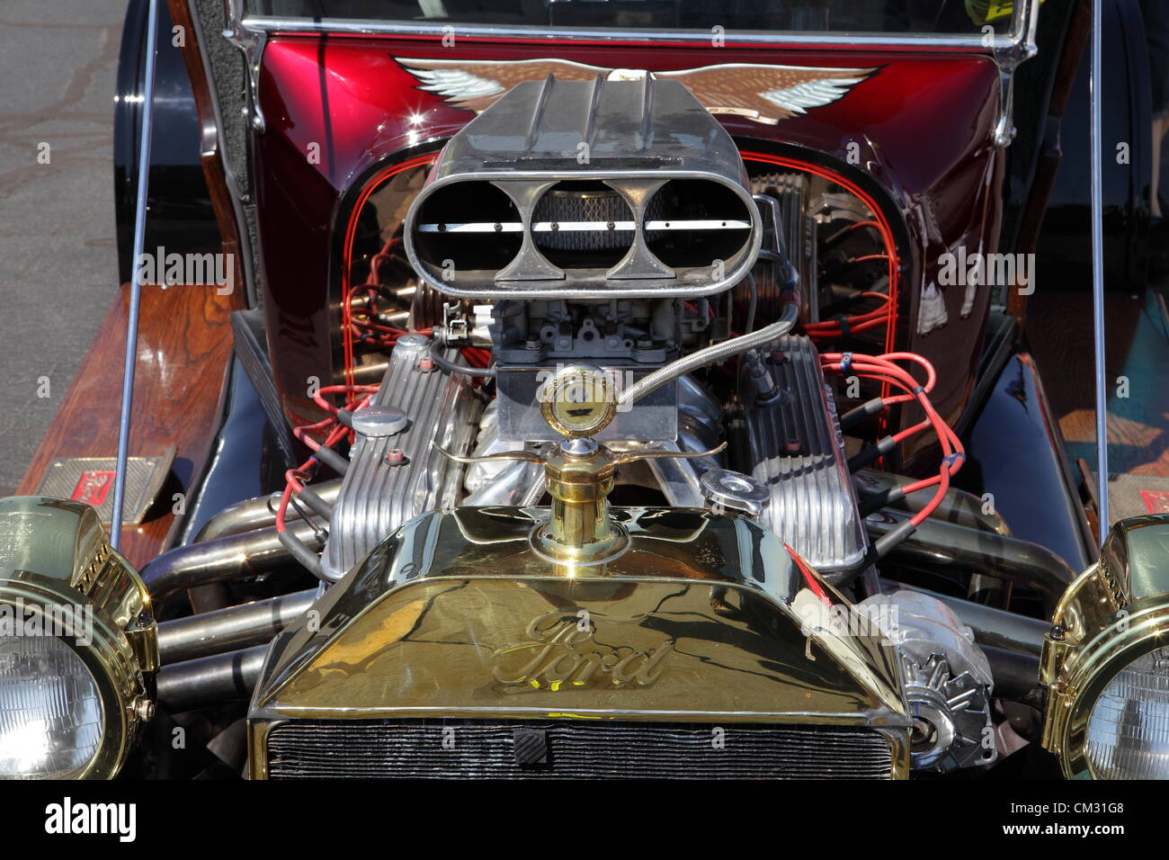 EL MONTE, CALIFORNIA, USA - SEPTEMBER 23, 2012 - A custom vintage 1920 ...