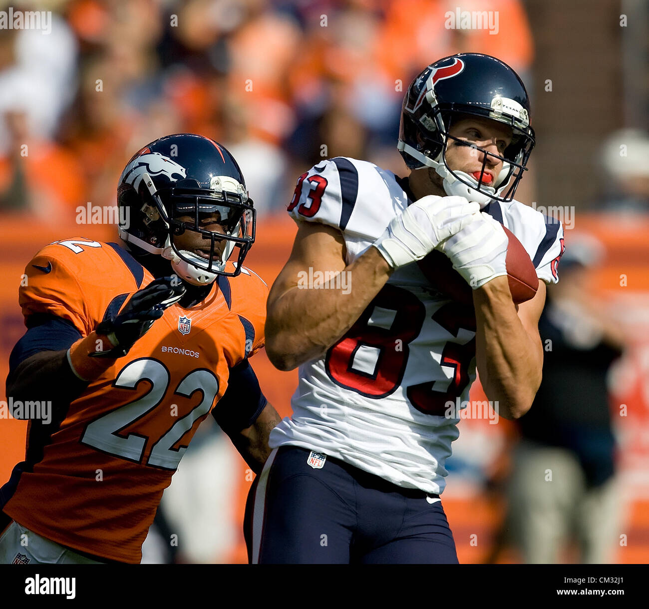 Sept. 23, 2012 - Commerce City, CO, USA - Texans WR KEVIN WALTER ...
