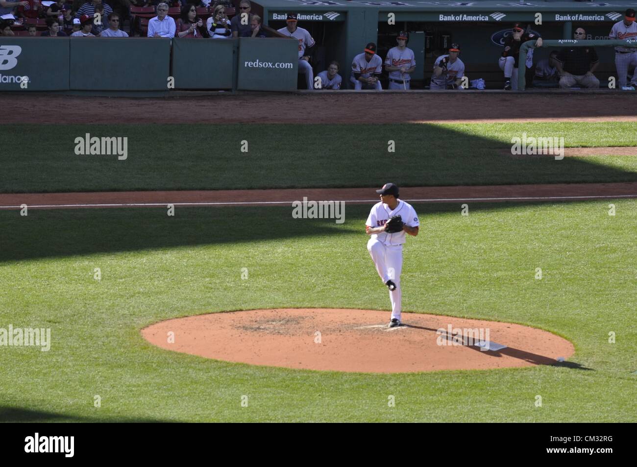 Boston, USA, Sunday 23rd September 2012. Boston Red Sox play the ...