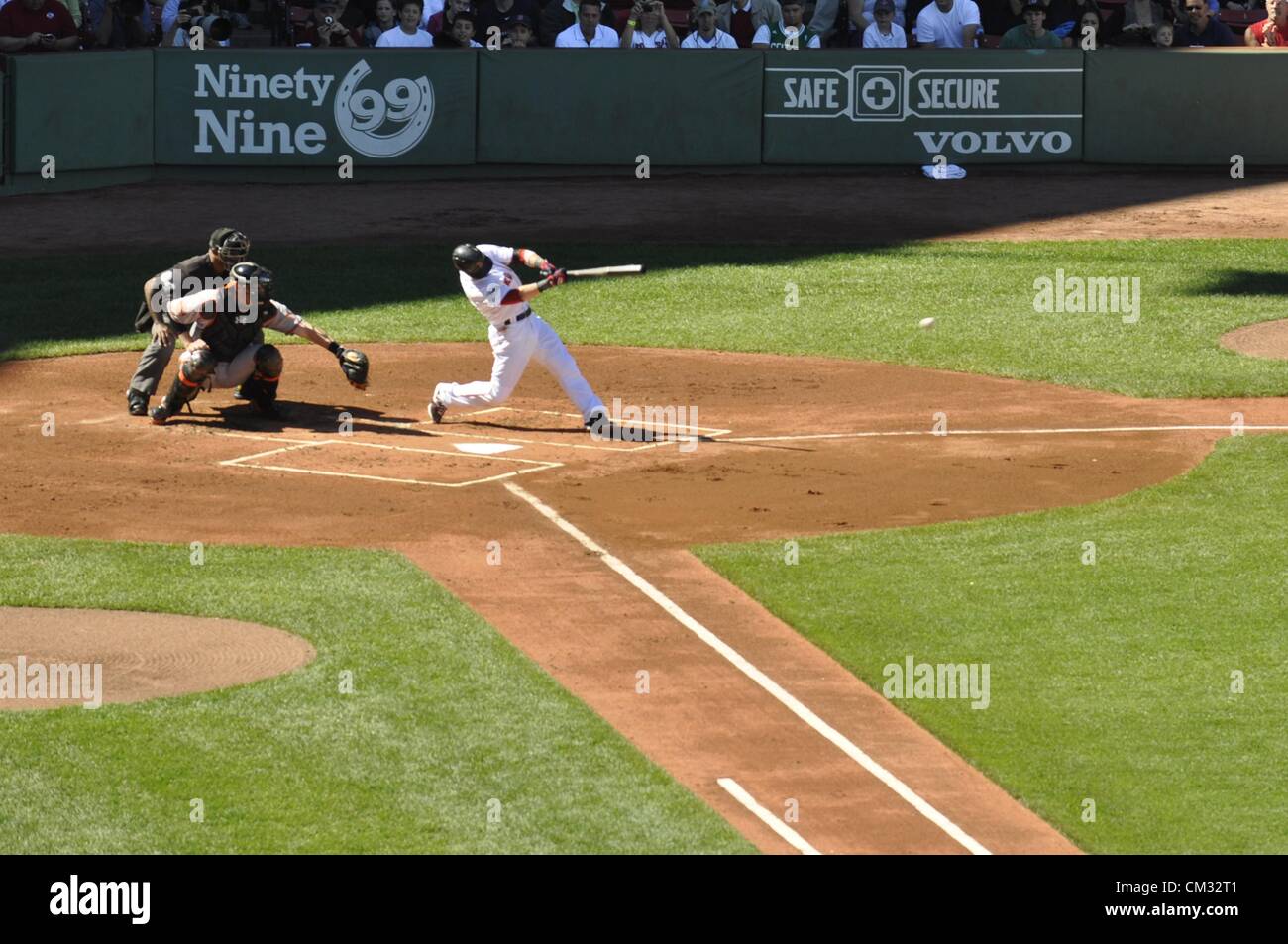 Boston, USA, Sunday 23rd September 2012. Boston Red Sox play the ...