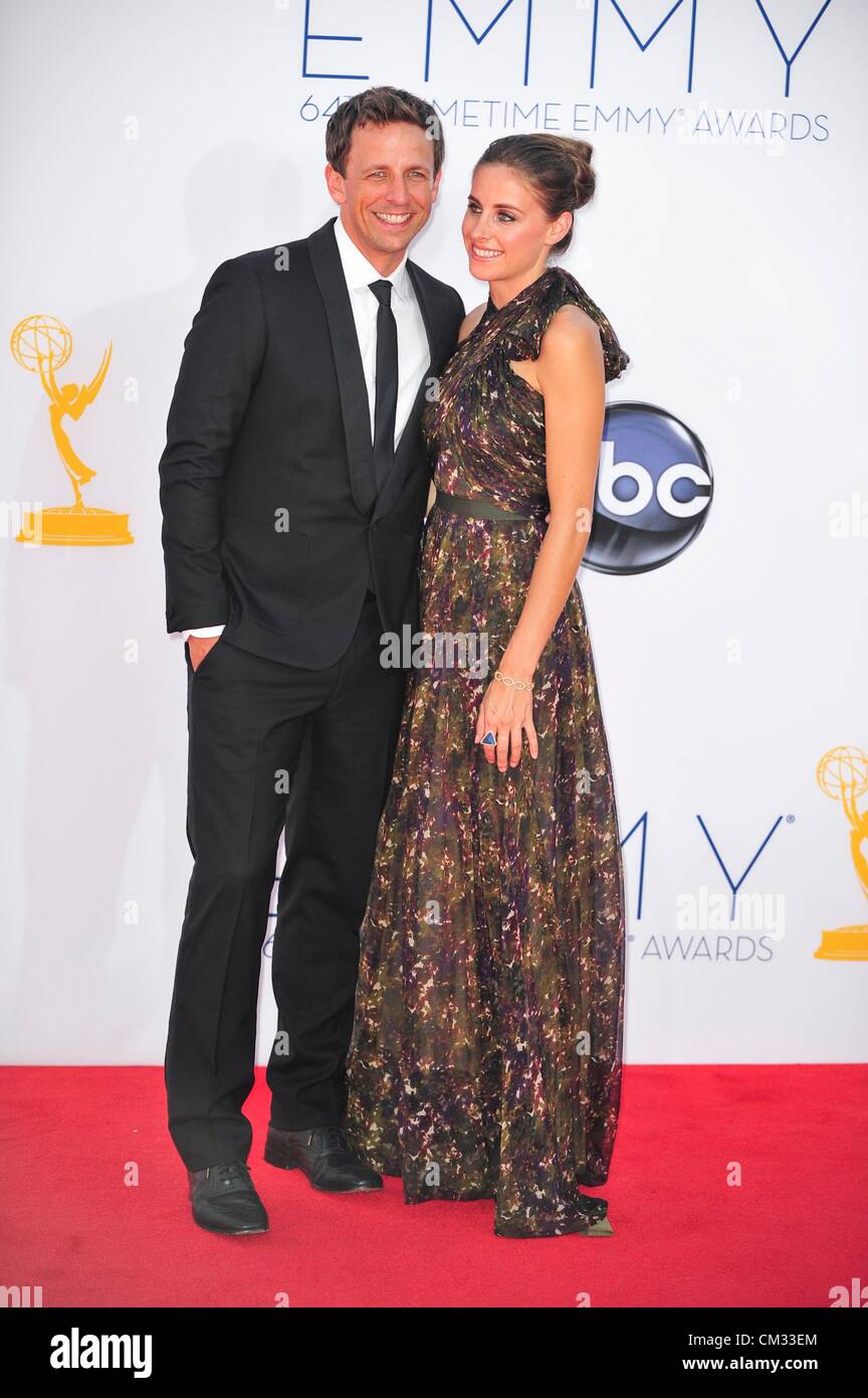 Seth Meyers Alexi Ashe arrivals64th Primetime Emmy Awards - ARRIVALS ...