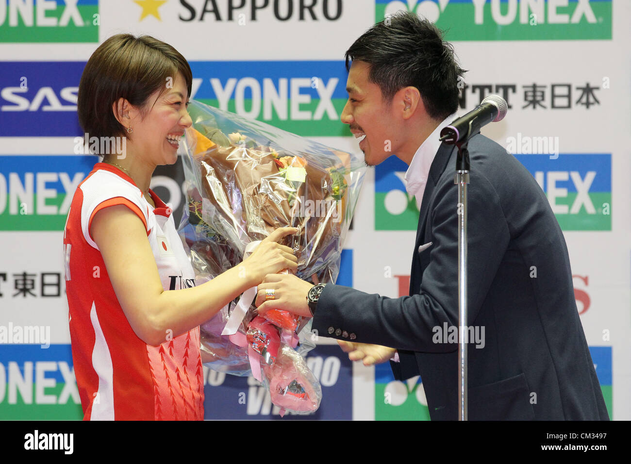 Reiko Shiota (JPN), SEPTEMBER 23, 2012 - Badminton : Reiko Shiota of ...