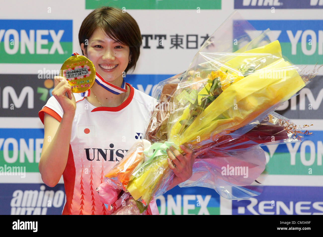 Reiko Shiota (JPN), SEPTEMBER 23, 2012 - Badminton : Reiko Shiota of ...