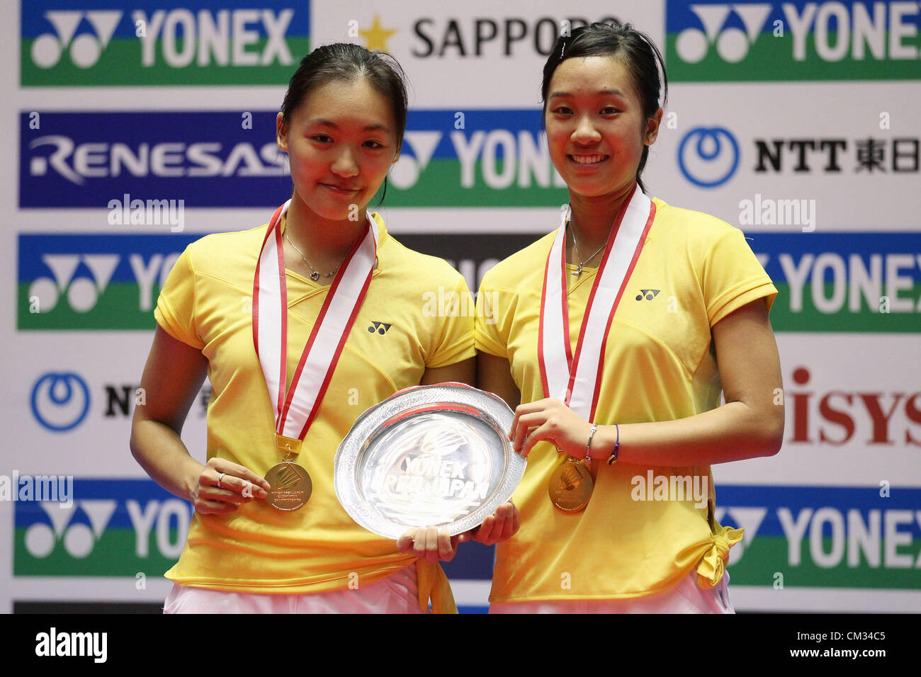(L to R) Poon Lok Yan & Tse Ying Suet (HKG), SEPTEMBER 23, 2012 - Badminton : Poon Lok Yan & Tse ...