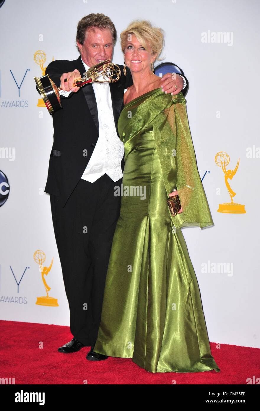 Tom Berenger Laura Moretti inpress room64th Primetime Emmy Awards ...