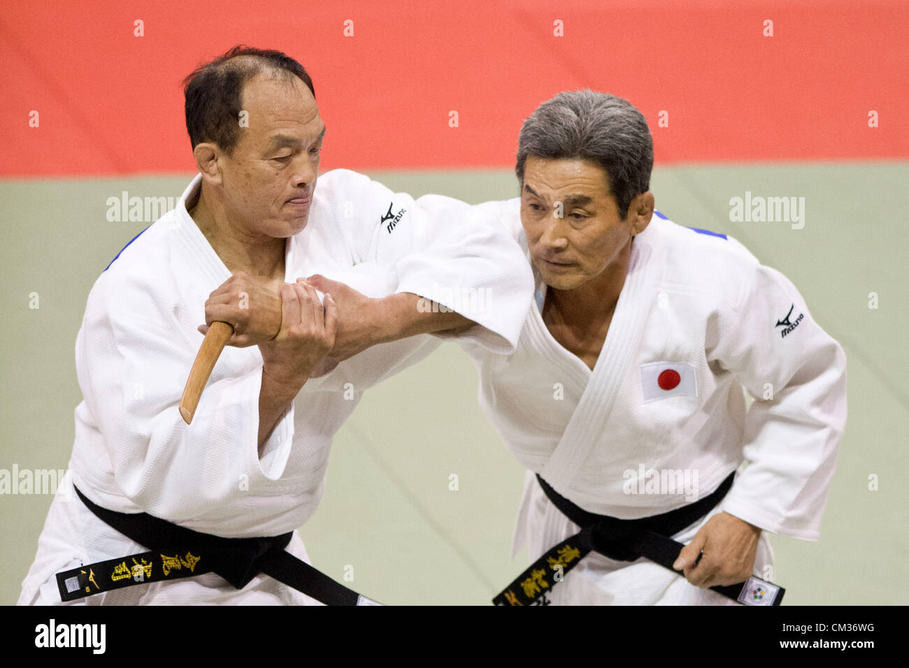 (L-R) Shoji Imao, Shimizu Kazunori (JPN), SEPTEMBER 23, 2012 - Judo ...