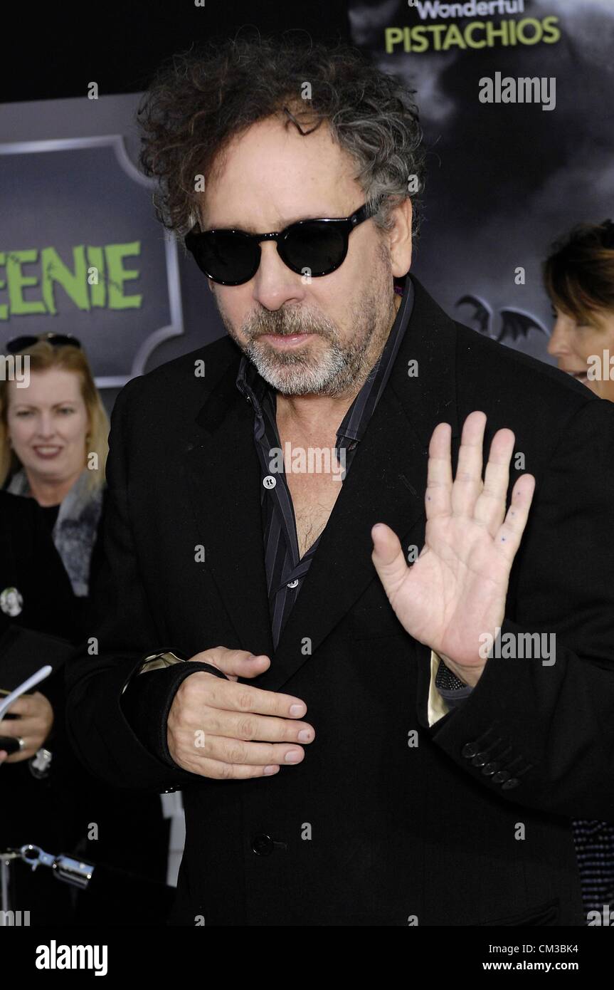 Tim Burton arrivals FRANKENWEENIE Premiere El Capitan Theatre Los ...