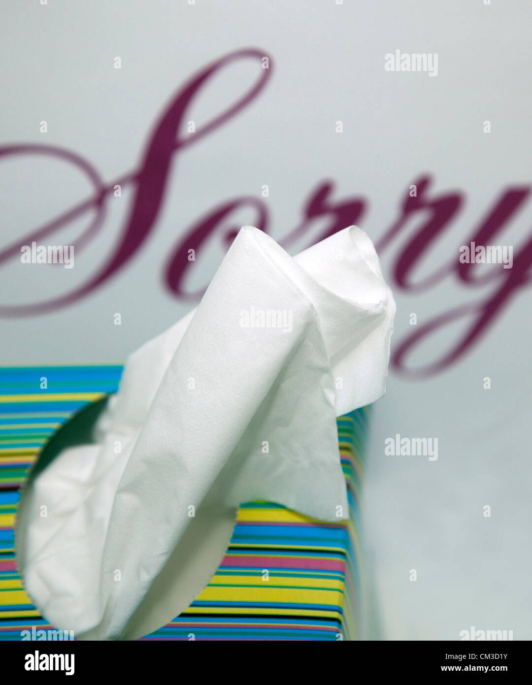 Everyone seems to be apologising these days. .. Word "Sorry" with box ...