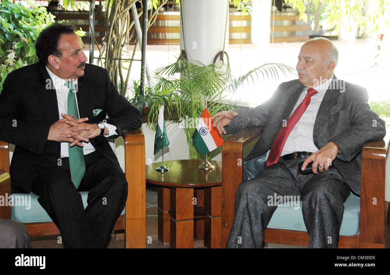 Federal Interior Minister, Rehman Malik exchanges views with Indian ...