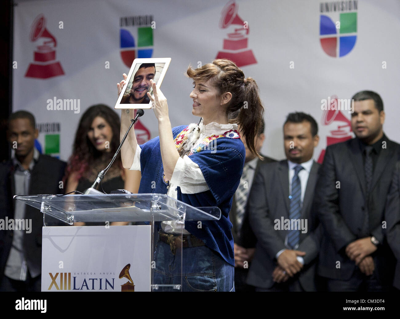 Sept. 25, 2012 - Los Angeles, CALIFORNIA, USA - Singer Maria Barracuda ...