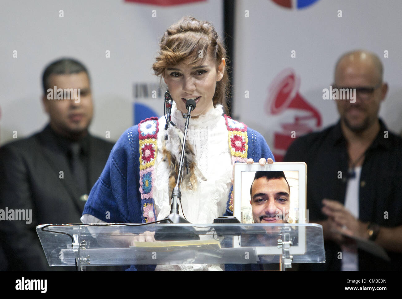 Sept. 25, 2012 - Los Angeles, California, USA - Singer Maria Barracuda ...