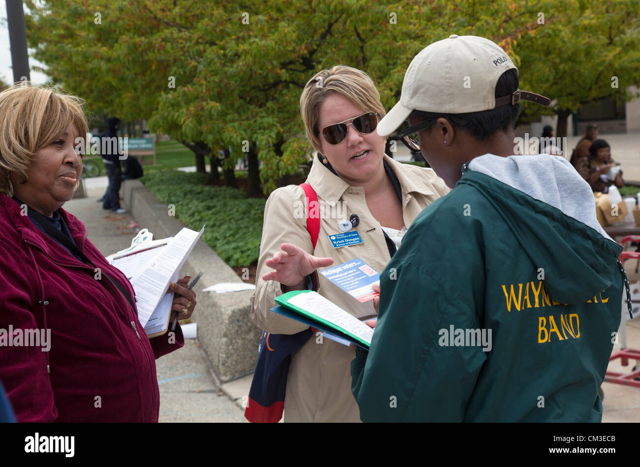 Detroit, Michigan - A member of the National Treasury Employees Union ...