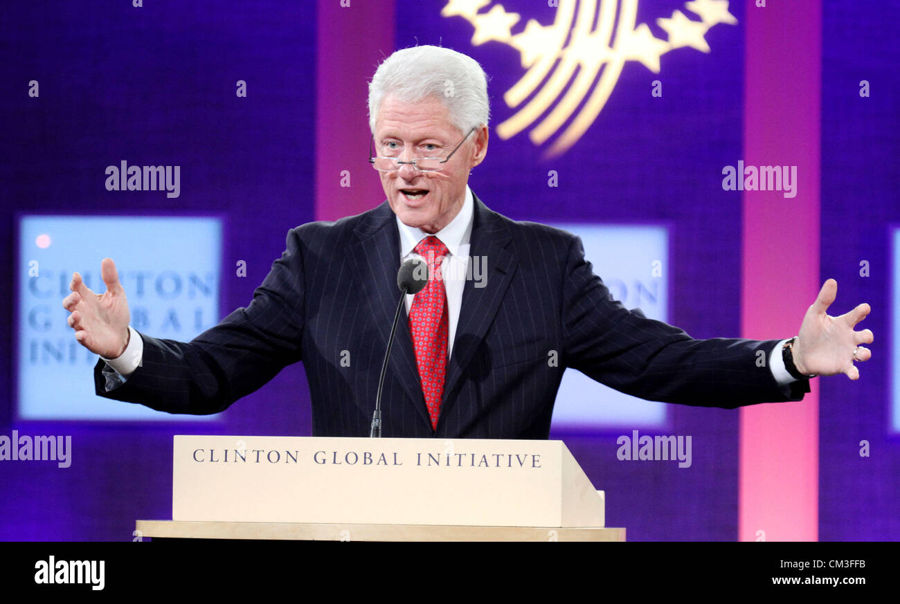 Sept. 25, 2012 - New York, New York, U.S. - Former President BILL ...