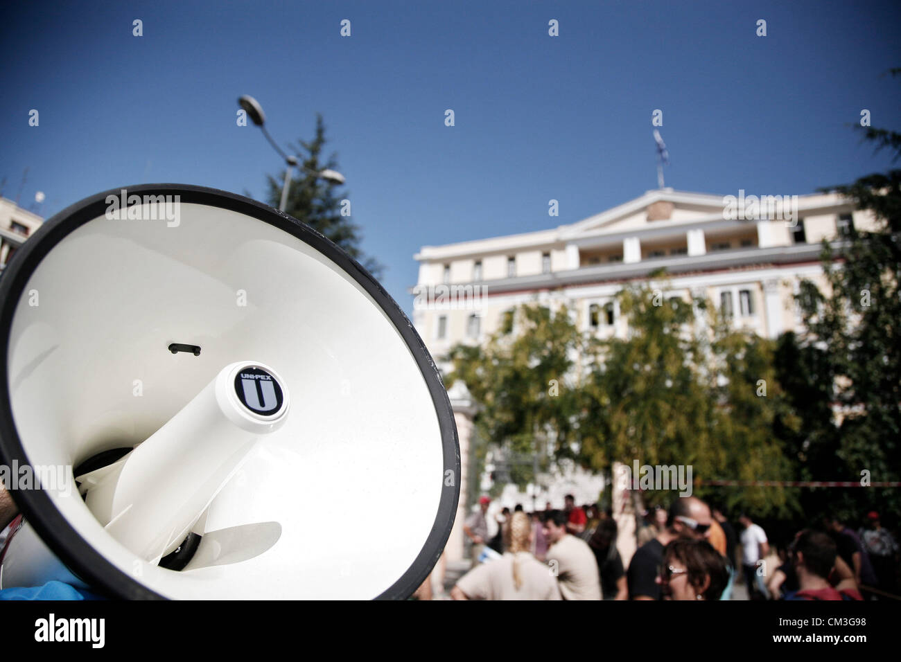 Thessaloniki, Greece. 26th September 2012. Greek workers have started a ...