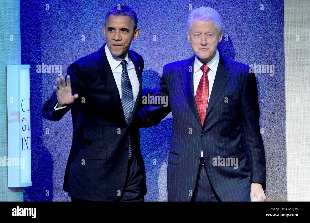 Barack Obama, Bill Clinton in attendance for Clinton Global Initiative ...