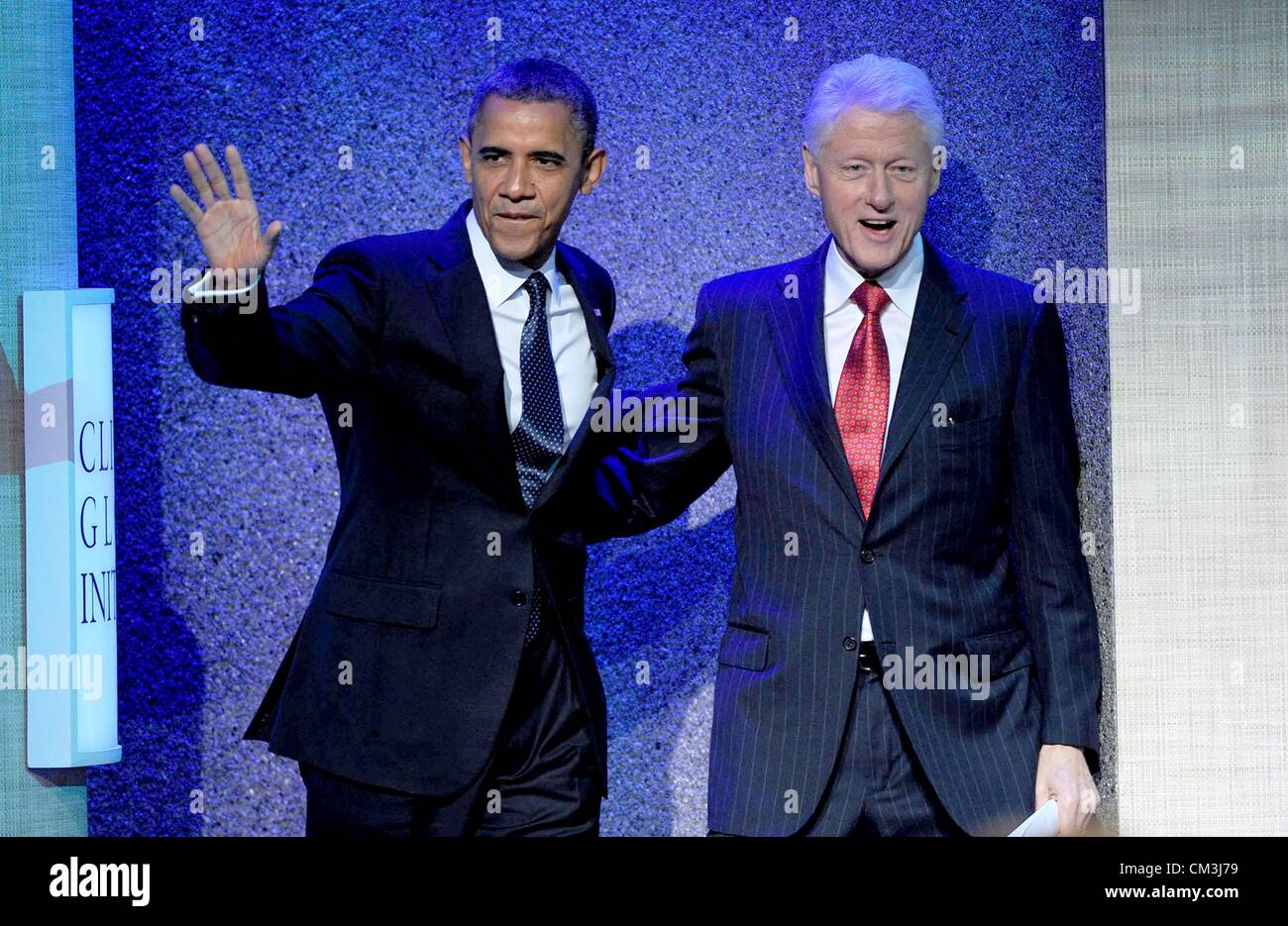 Barack Obama, Bill Clinton in attendance for Clinton Global Initiative ...