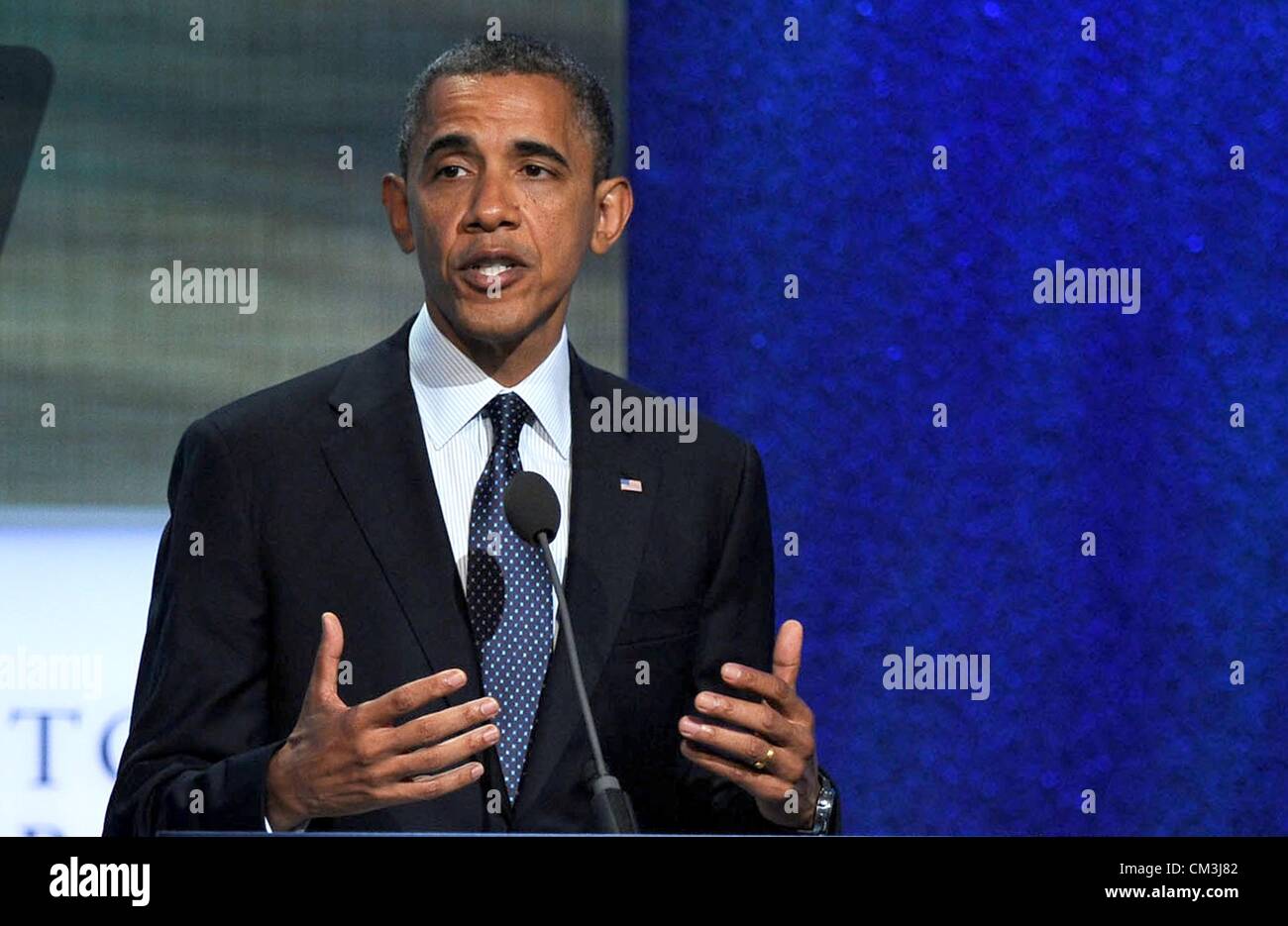 Barack Obama in attendance for Clinton Global Initiative Annual Meeting ...