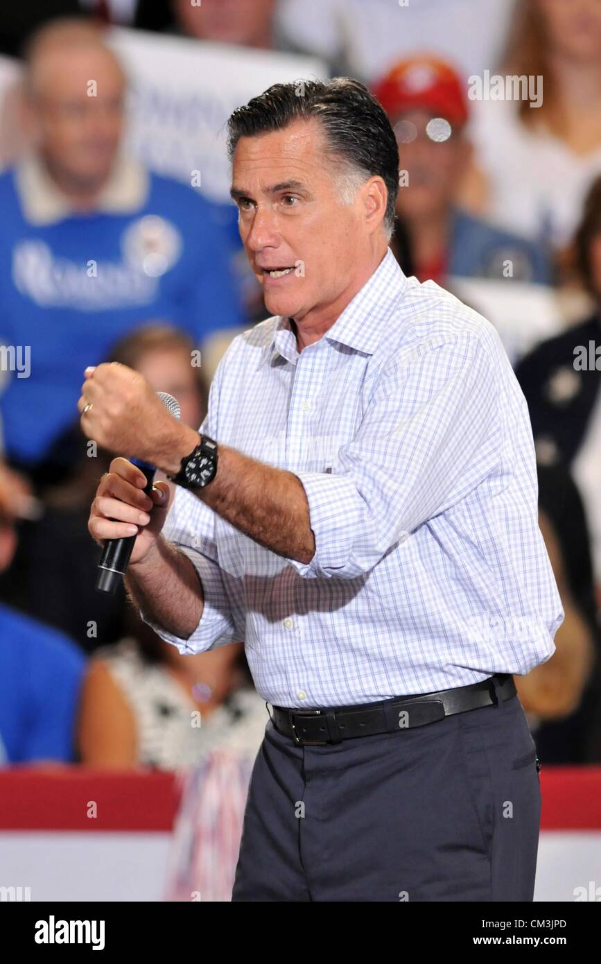 Sep. 26, 2012 - Toledo, Ohio, U.S. - Republican presidential candidate ...